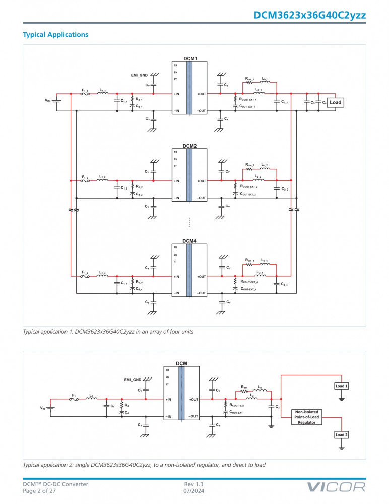 DCM3623 product documentation page 2
