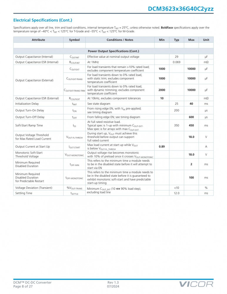 DCM3623 product documentation page 8