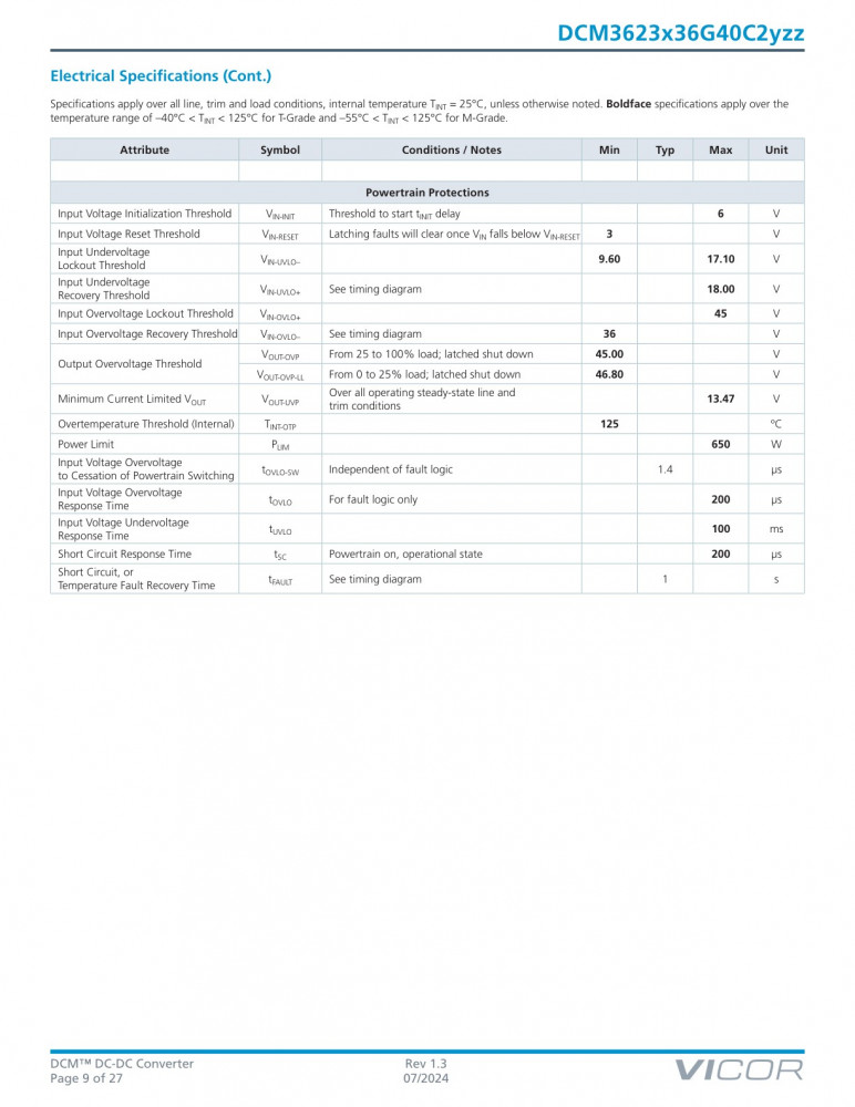 DCM3623 product documentation page 9