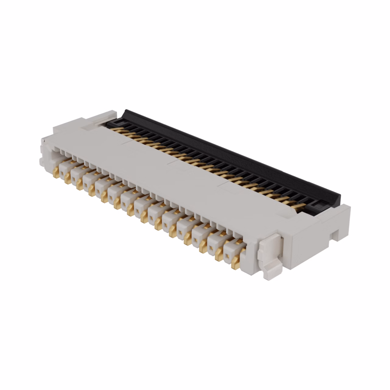 Easy-On Back Flip FPC Connector, 0.30mm Pitch, Right-Angle, Surface Mount, Dual Contact Style, 1.15mm Mated Height, 27 Circuits for sale