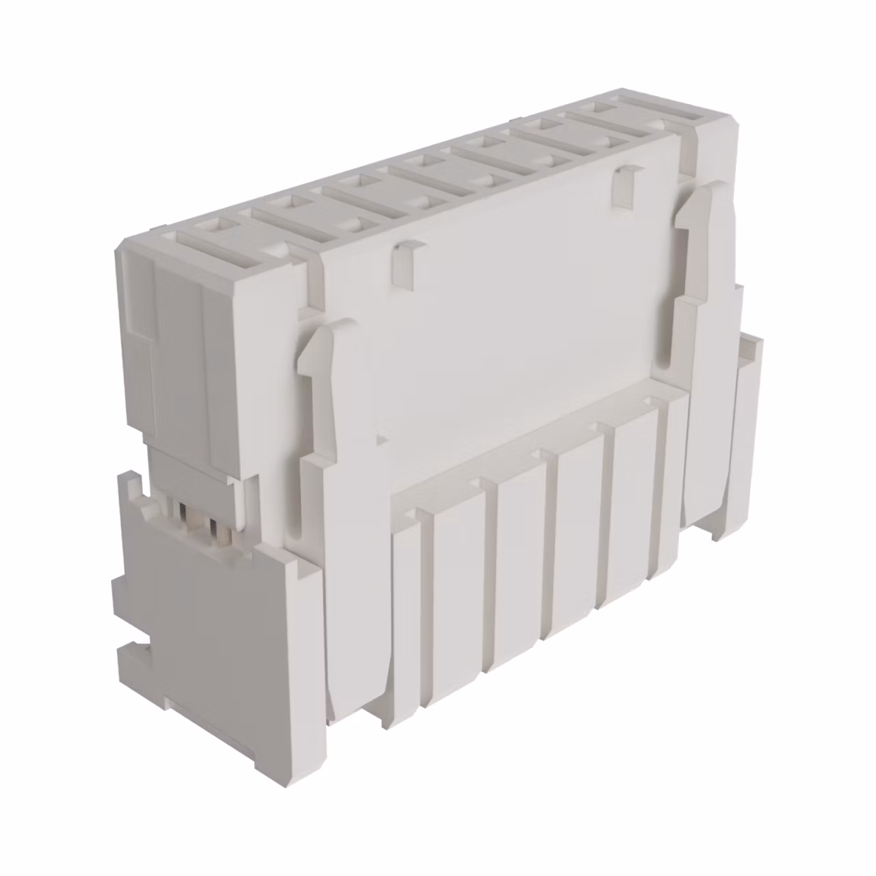 SL Wire-to-Wire Panel Mount Crimp Housing, Single Row, Panel Mount Plug with TPA Feature, 7 Circuits, Black