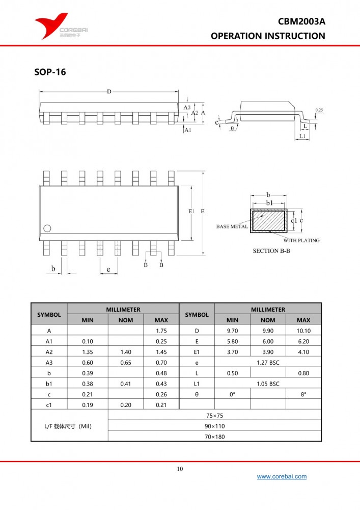 CBM2003AS16 datasheet page 10