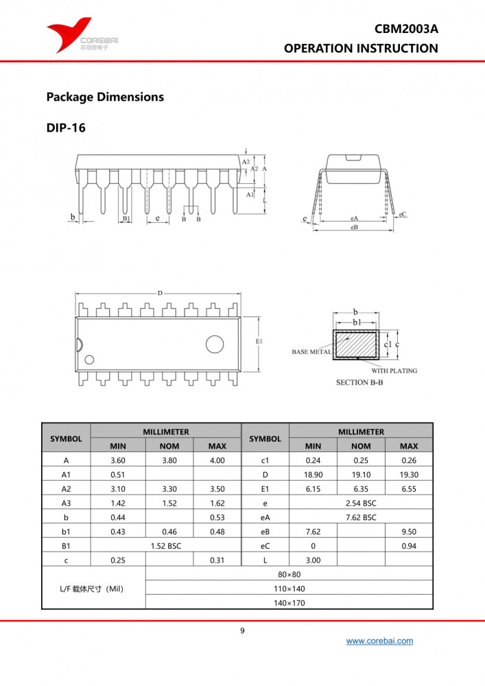 CBM2003AS16 datasheet page 9