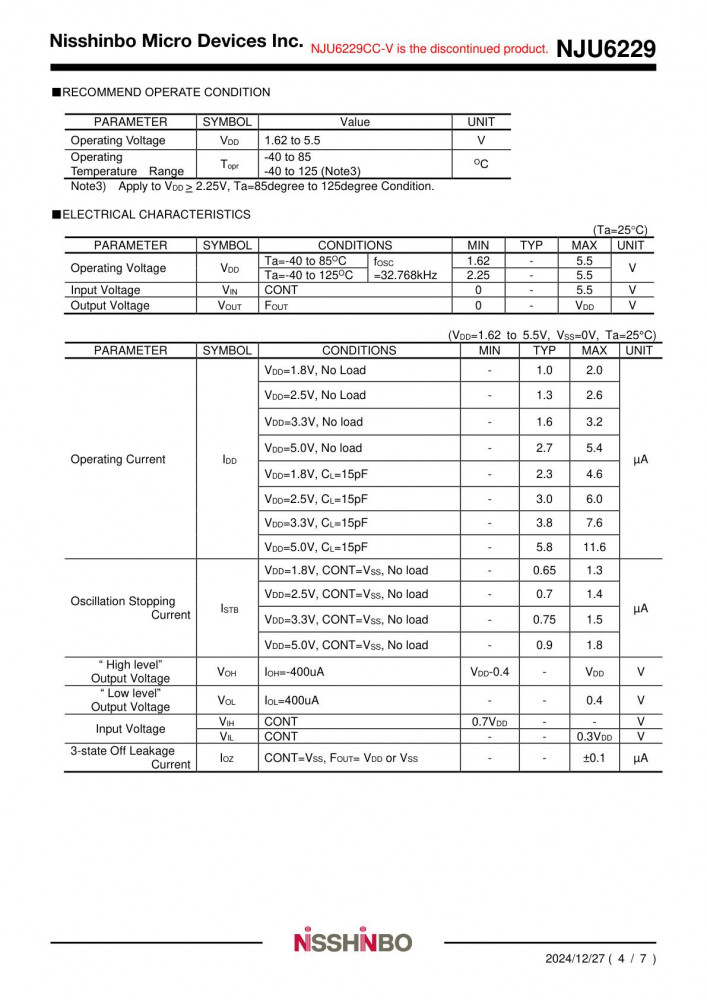 NJU6229 technical document page 4