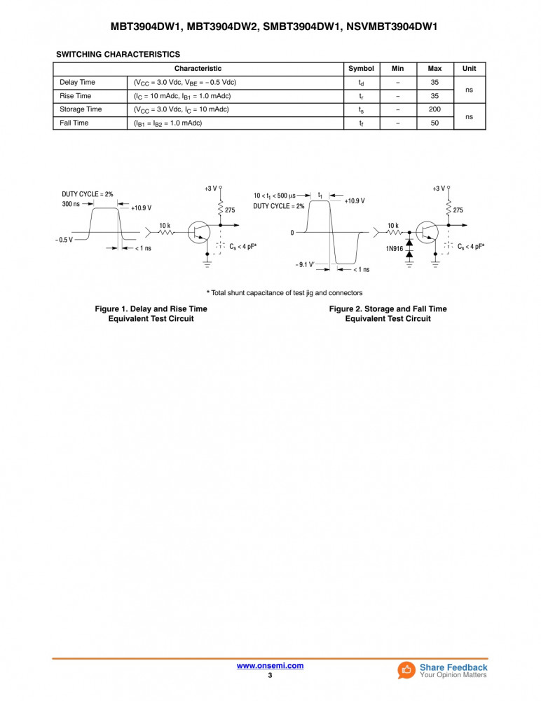 MBT3904DW1T1G datasheet page 3