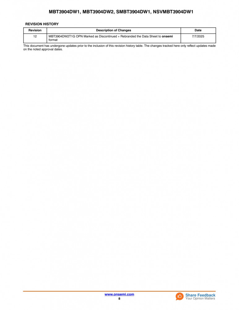 MBT3904DW1T1G datasheet page 8