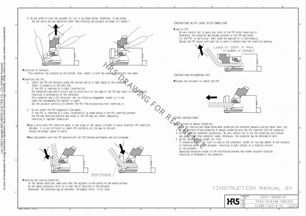 HRS FH33-12(6)SB-1SH(10) instruction manual page 2