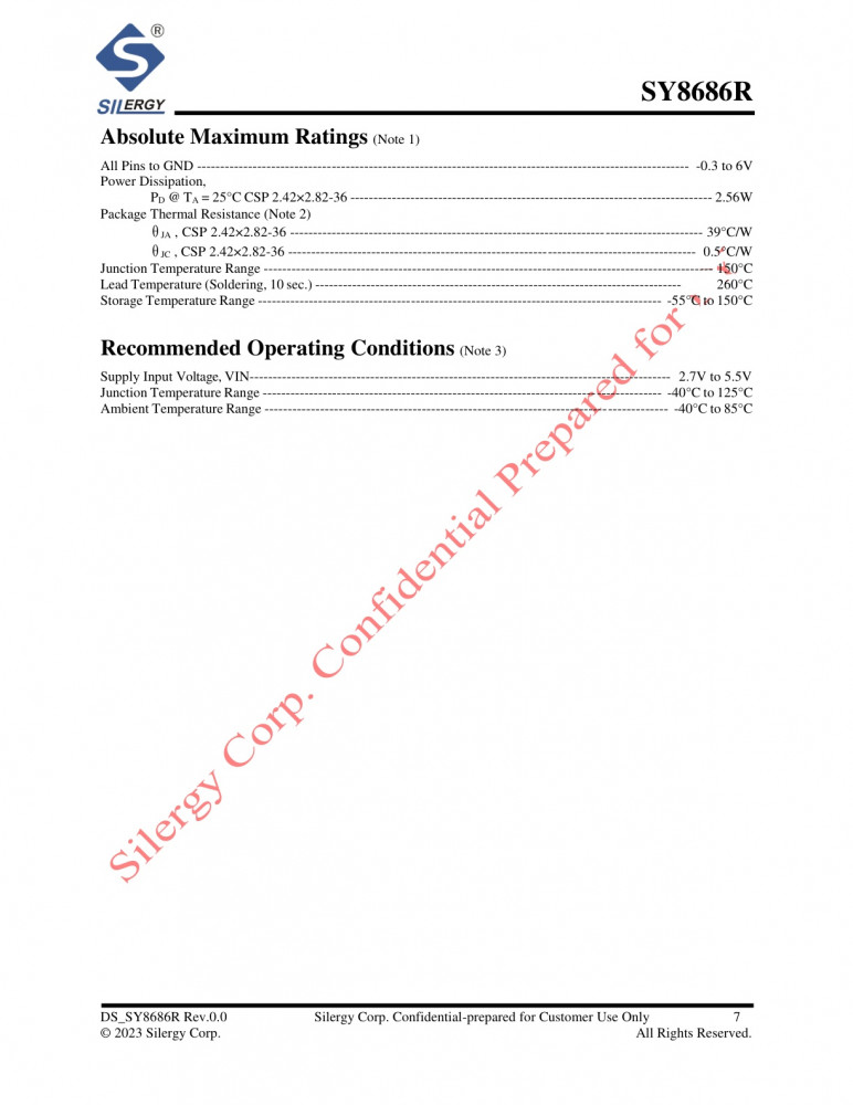 SY8686RUXS datasheet page 7