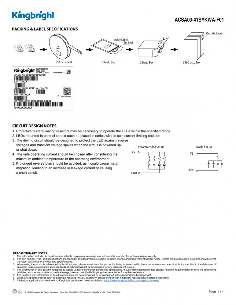 ACSA03-41SYKWA-F01 technical datasheet page 4