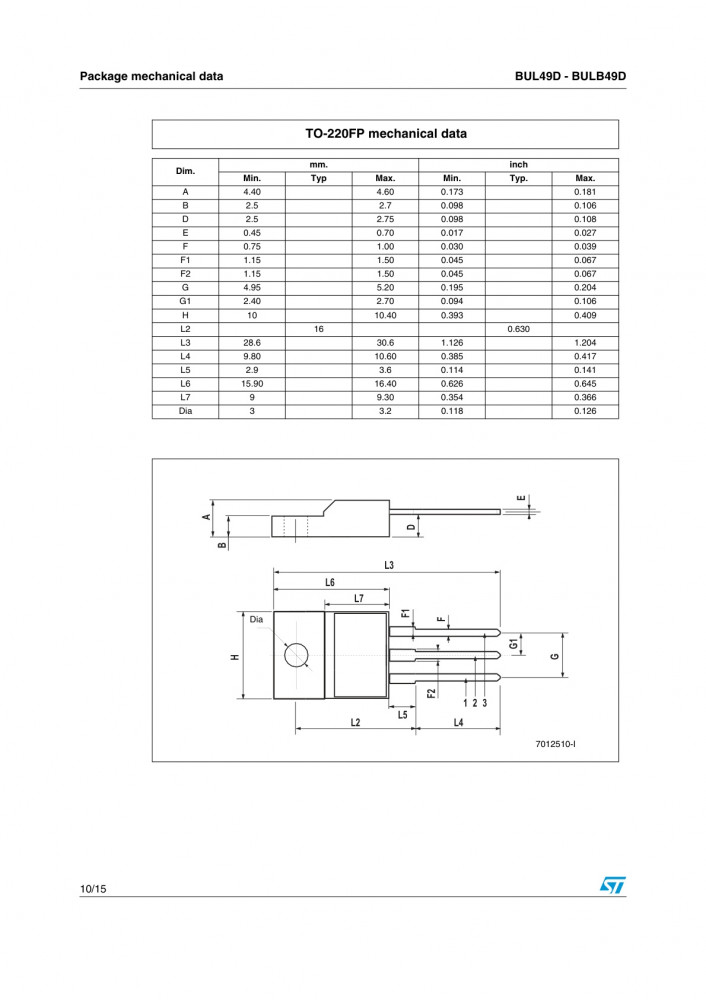 BUL49D datasheet page 10