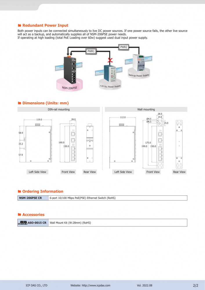 NSM-206PSE technical document page 2
