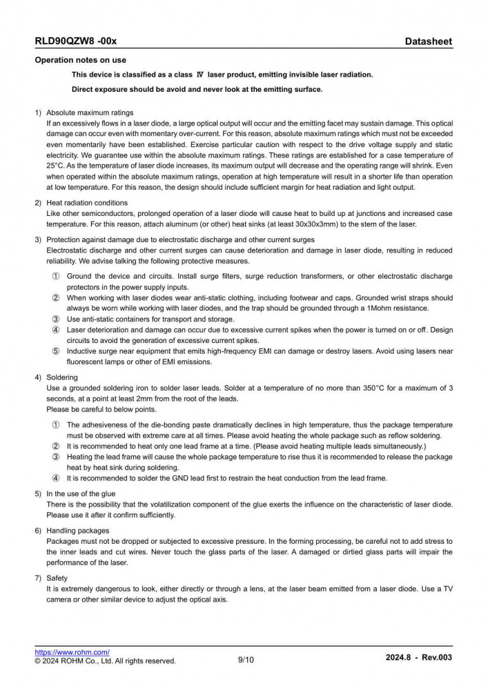 RLD90QZW8-00A technical document page 9