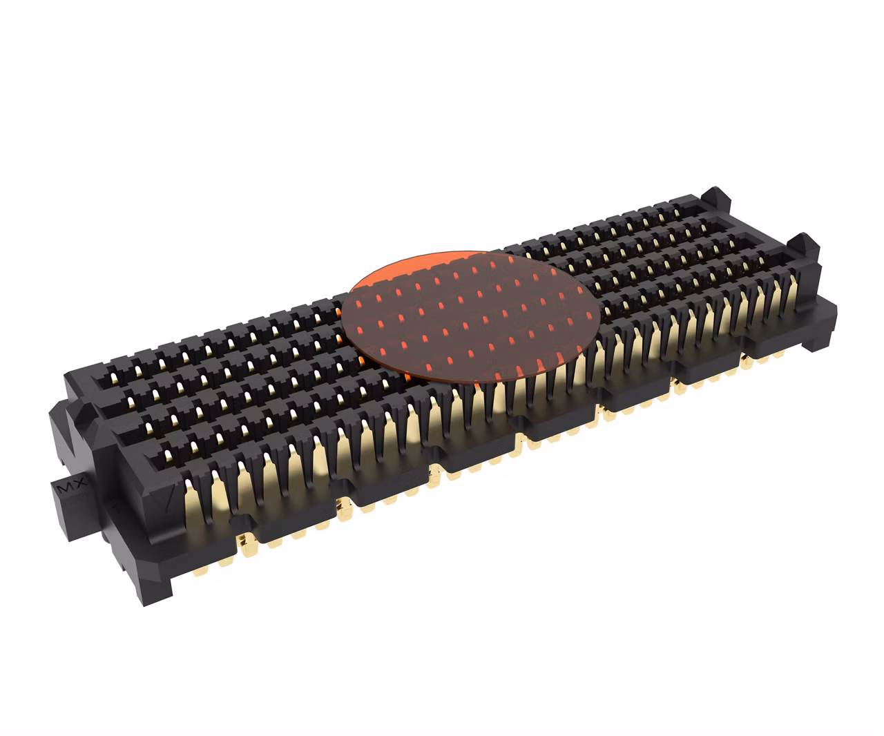 1.27mm Pitch, SEARAY Plug, 300 Circuits, 2.00mm Unmated Height, 10 Rows,  with Pegs, Solder Charge Lead-Free