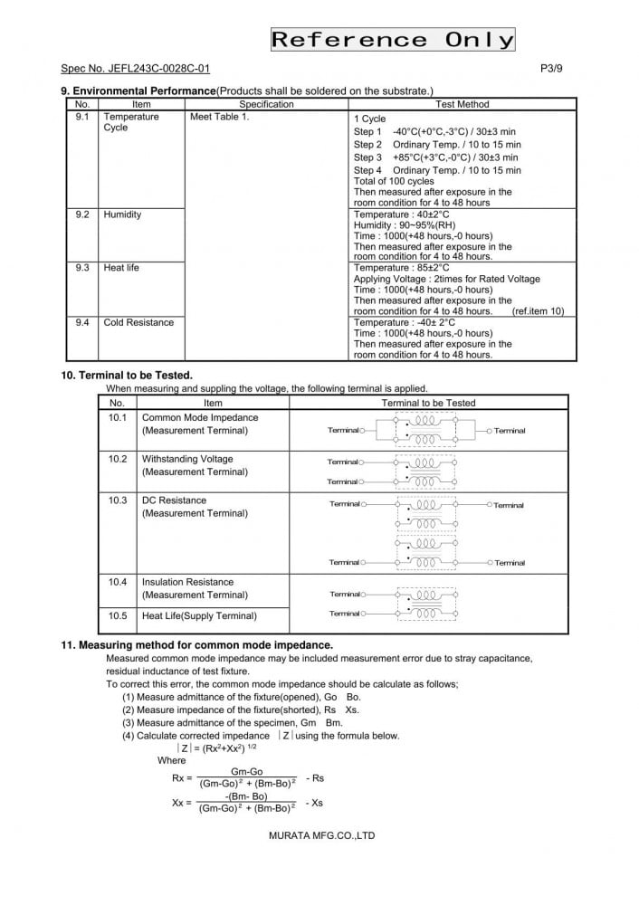 DLW21SN series specification page 3