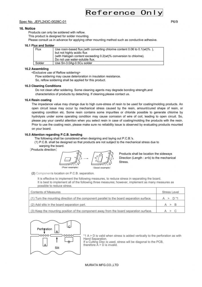 DLW21SN series specification page 6