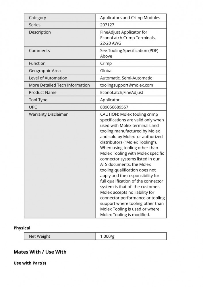 Molex 639036400 document page 2