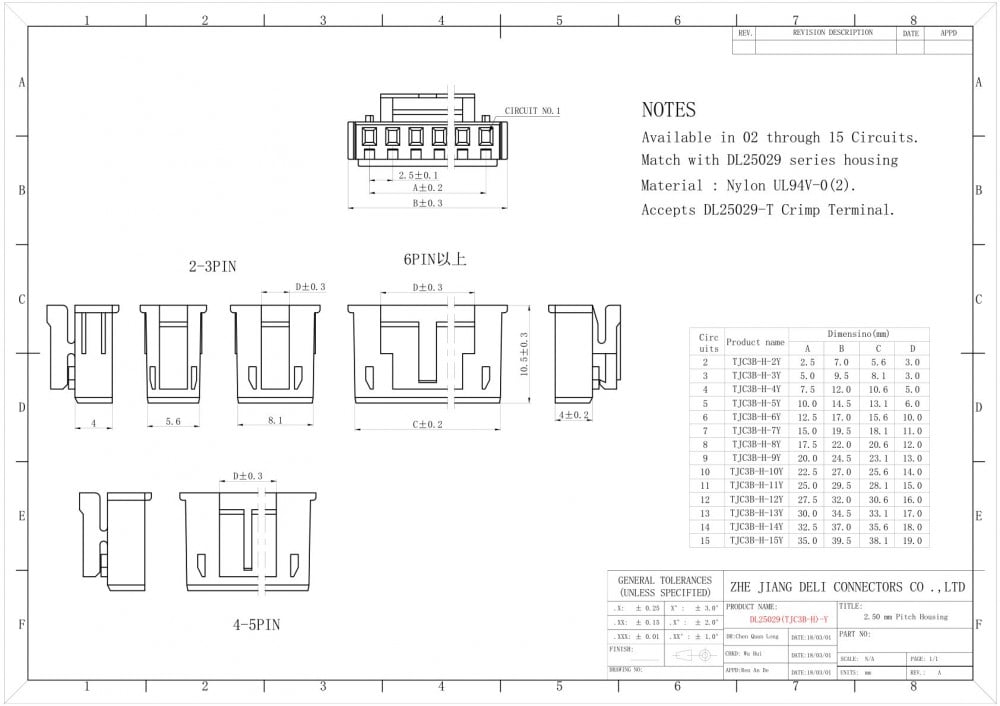 DLL TJC3B-H-T technical drawing page 4