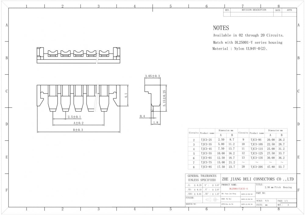 DLL TJC3B-H-T technical drawing page 5