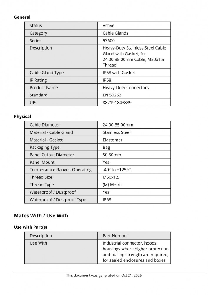936000236 product document image, page 2