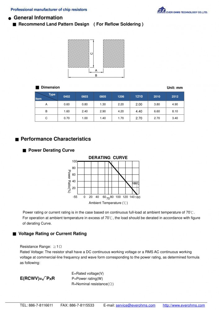 EVER OHMS HR Series datasheet page 8