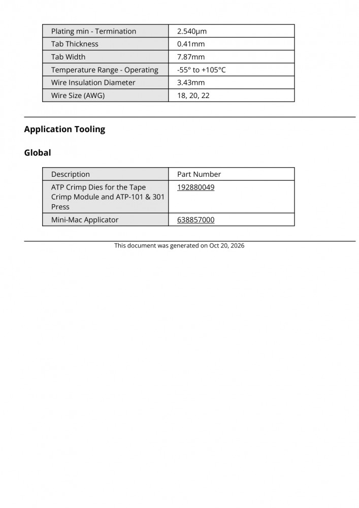 MOLEX 192760003 technical document page 3
