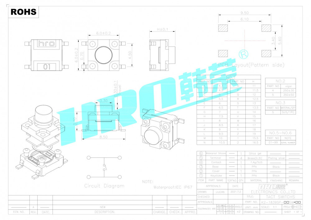 K2-1839SP-J4SW-02 technical drawing page 1