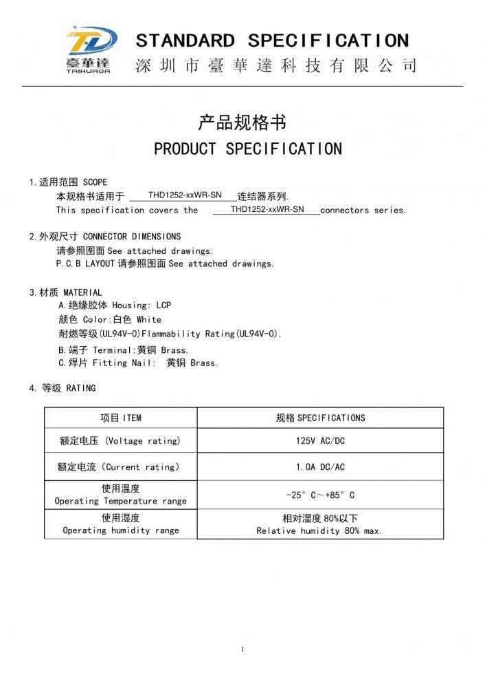 THD1252-15WR-SN specification page 3