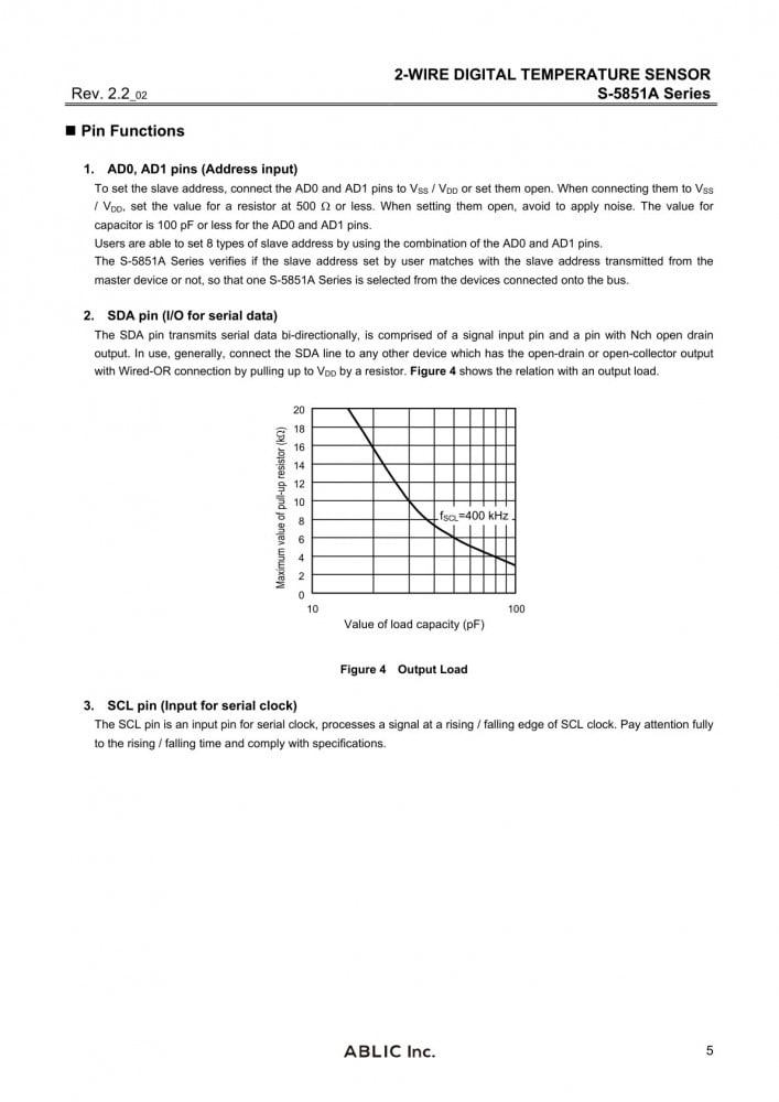 S-5851A datasheet page 5
