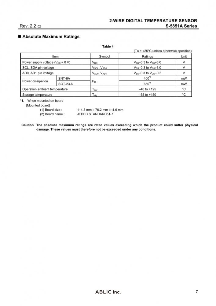 S-5851A datasheet page 7