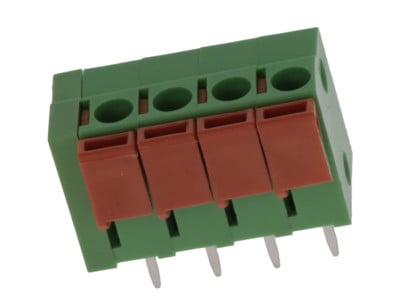 7.62mm Pitch Eurostyle Horizontal Plug, with Retention Screws, 4 Circuits