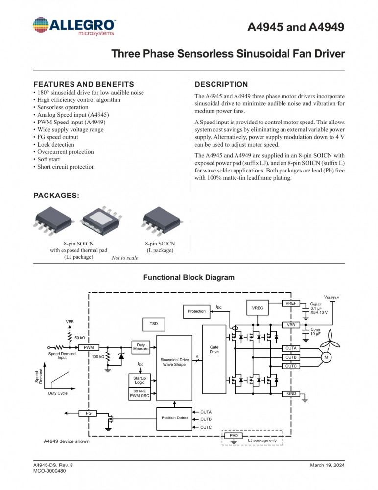 A4949GLTR-T technical document page 1