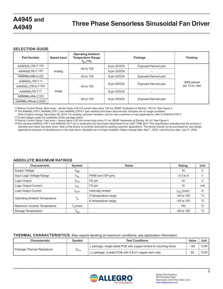 A4949GLTR-T technical document page 2
