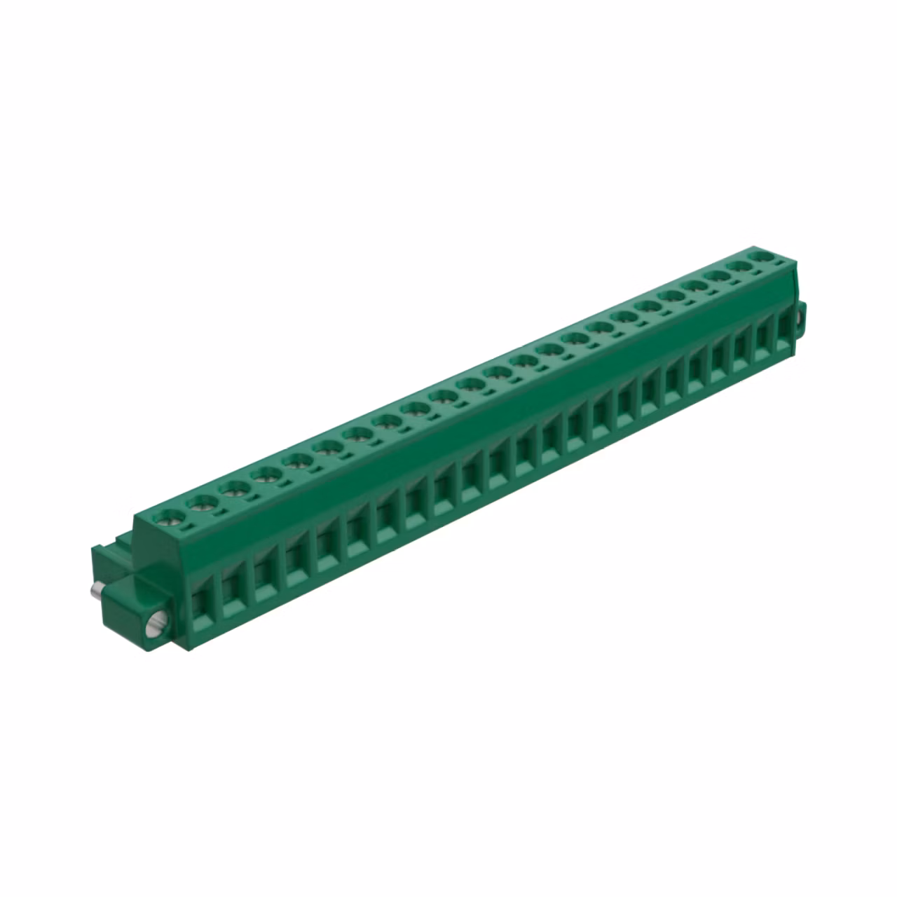 5.00mm Pitch Eurostyle Horizontal Plug, with Retention Screws and Reverse Imprinting, Green Housing, 23 Circuits for sale