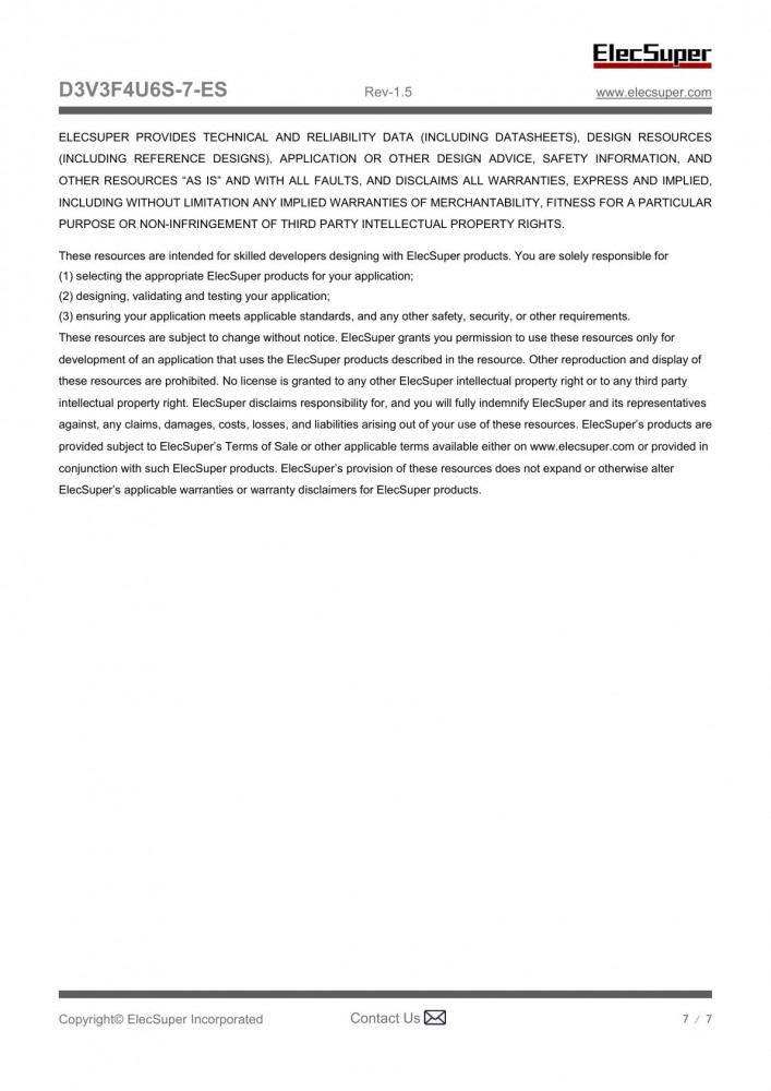 D3V3F4U6S-7-ES datasheet page 7