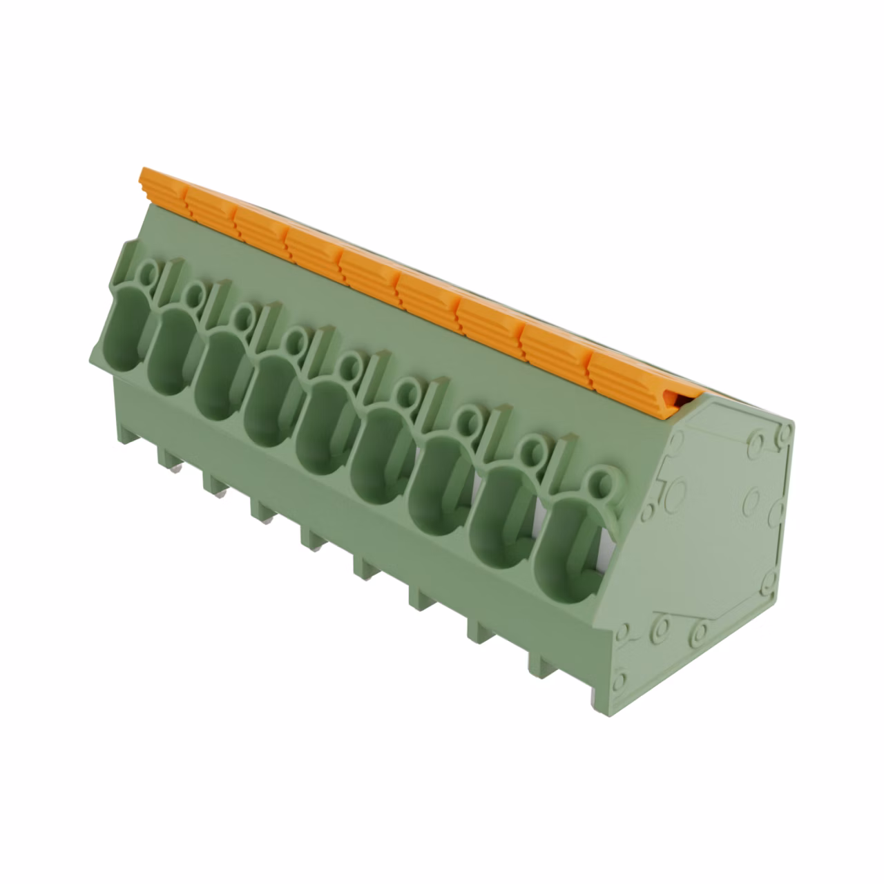 7.50mm Pitch Lever Activated Fixed Mount PCB Terminal Block, 35° Wire Entry, Bussed Terminals, 9 Circuits for sale