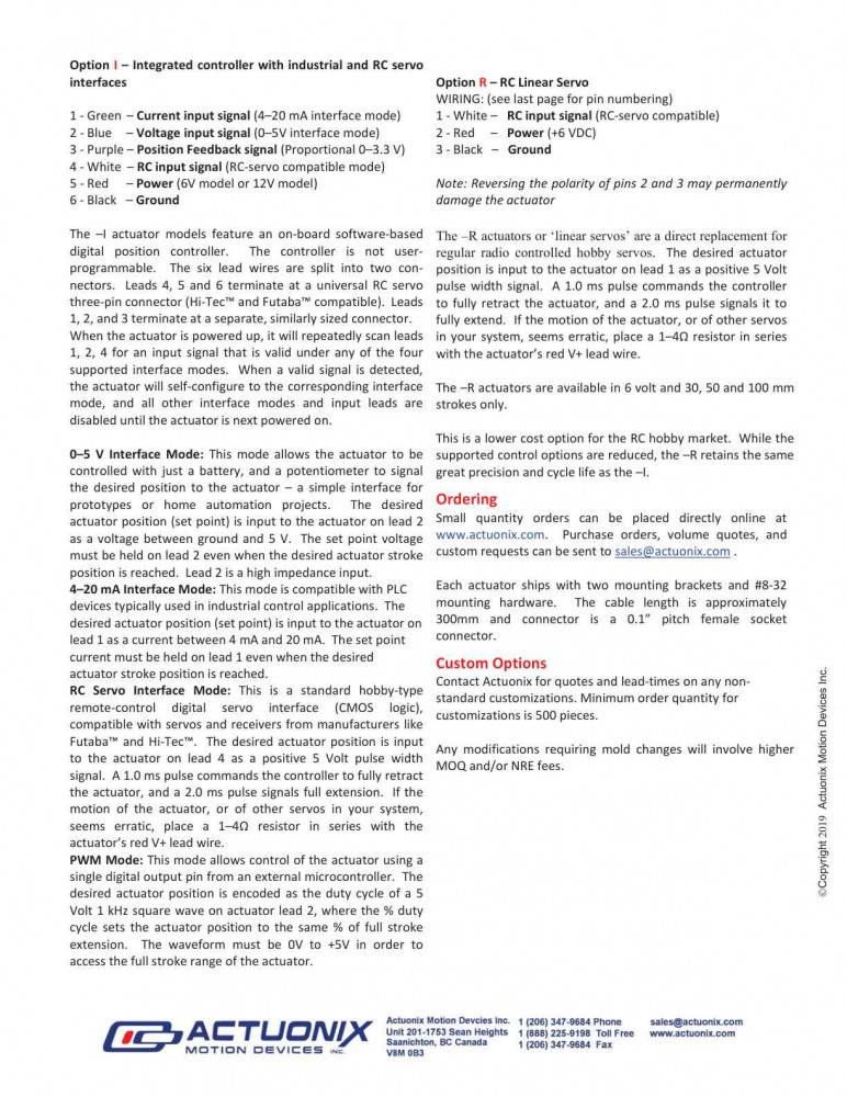 Actuonix L12 datasheet page 3