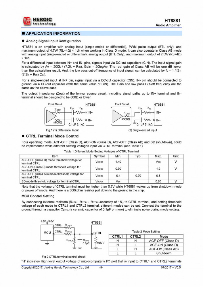 HT6881 datasheet page 9