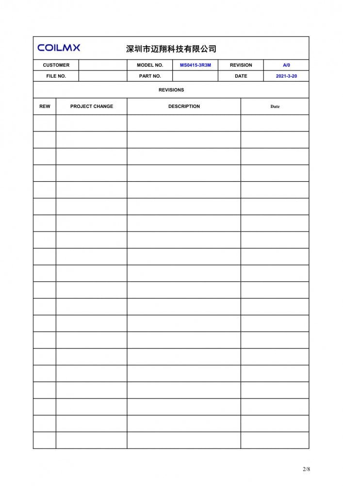 MS0415-3R3M-M1 approval document page 2