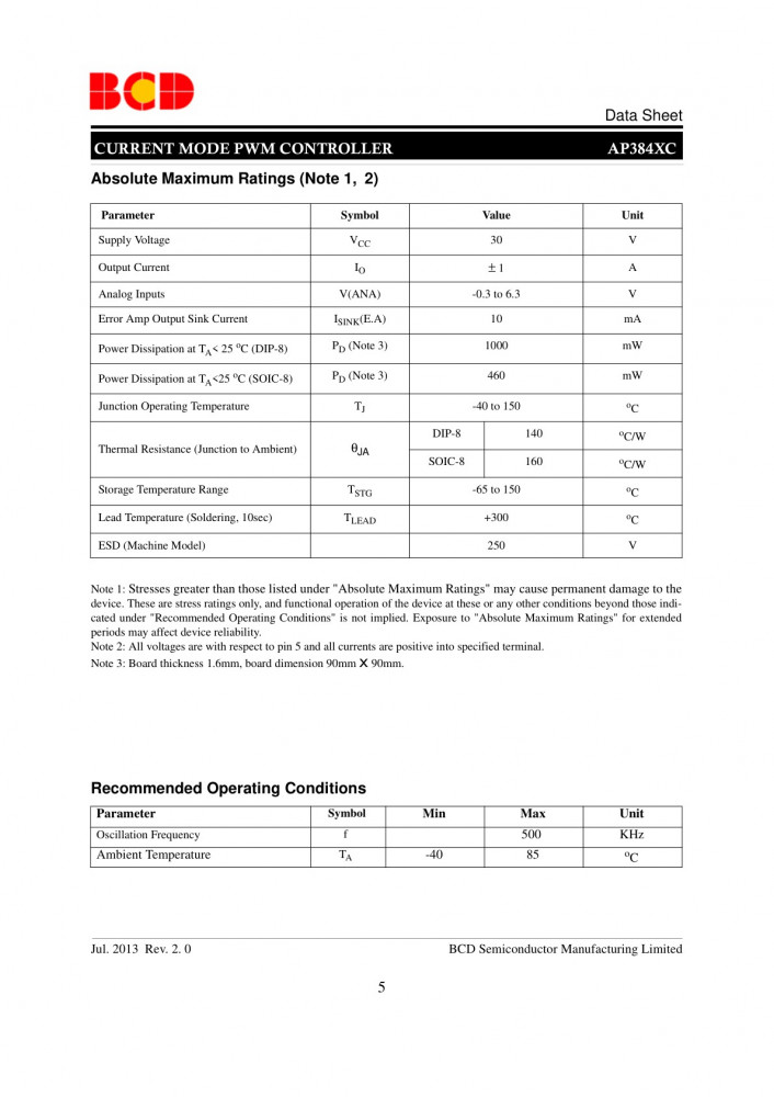 AP3844CMTR-E1 datasheet page 5