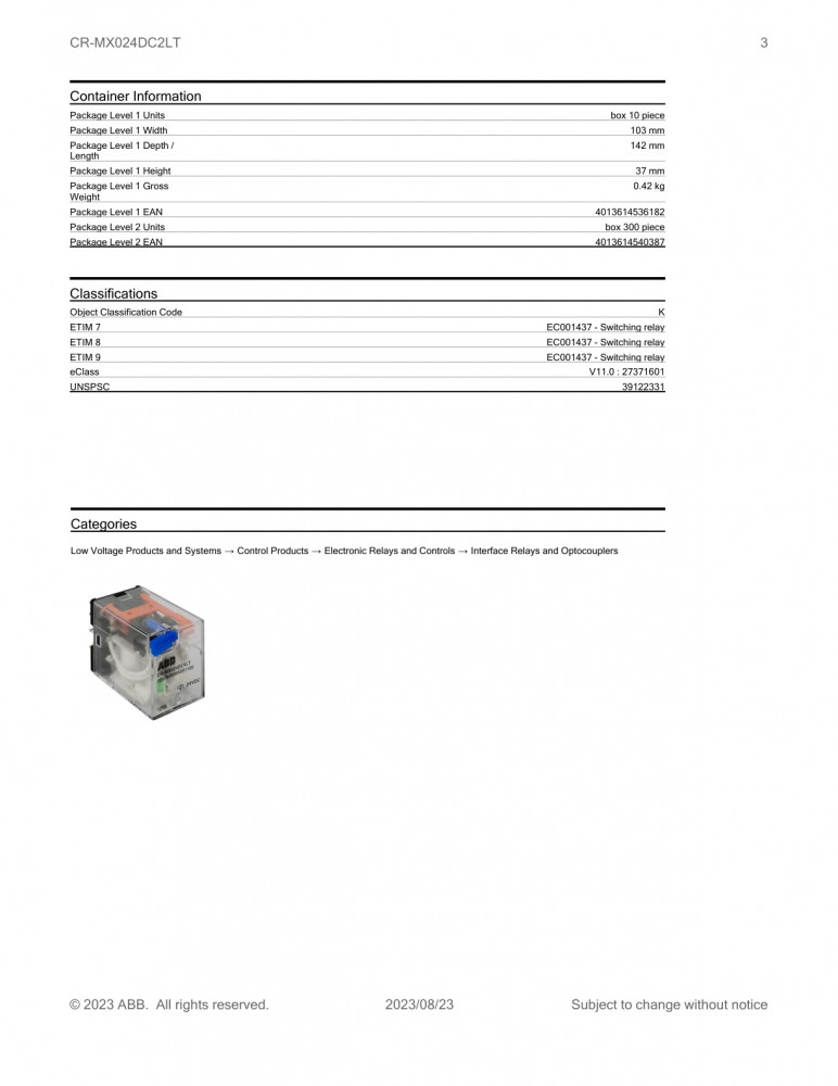 CR-MX024DC2LT technical document page 3