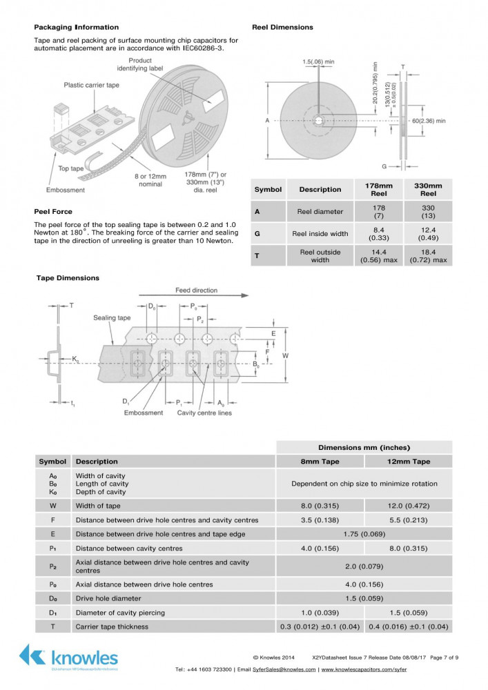 Knowles Syfer technical document page 7