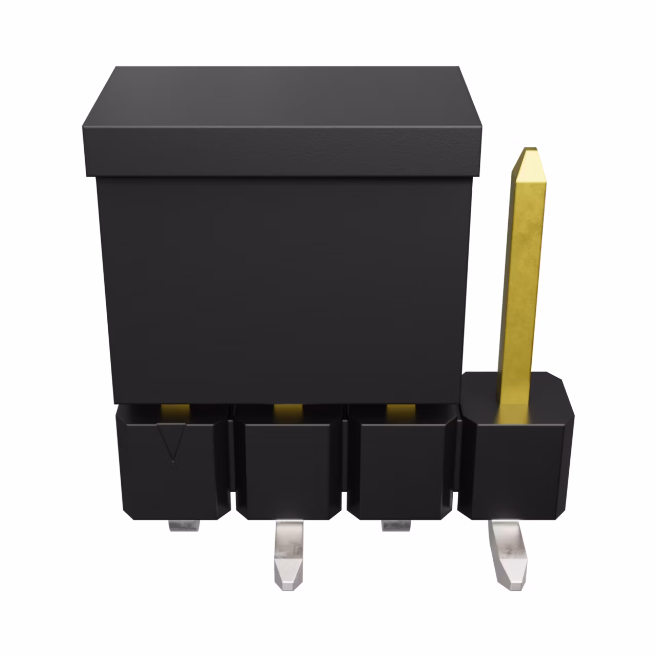 C-Grid / SL Header, Surface Mount, Breakaway, Vertical, 4 Circuits, 0.38µm Gold (Au) Plating, Tape and Reel Packaging with Cap, Lead-Free for sale