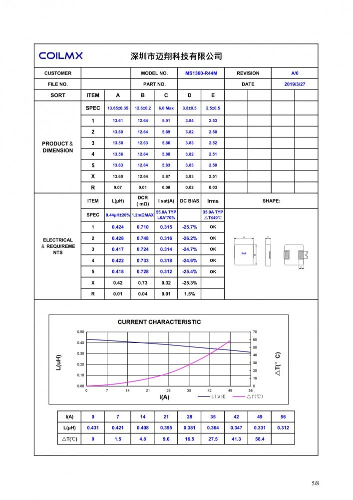 MS1360-R44M technical document page 5