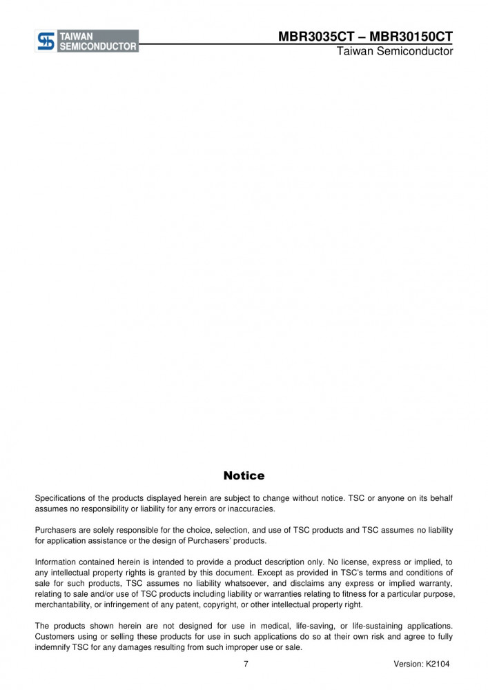 MBR3090CT datasheet page 7