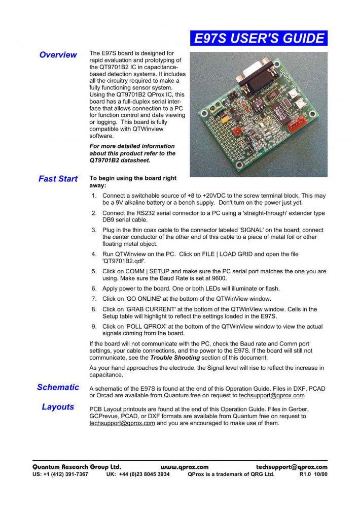 E97S user guide page 1