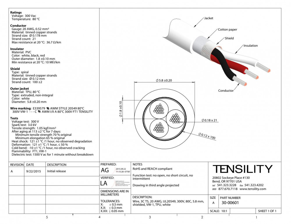 30-00601 product drawing page