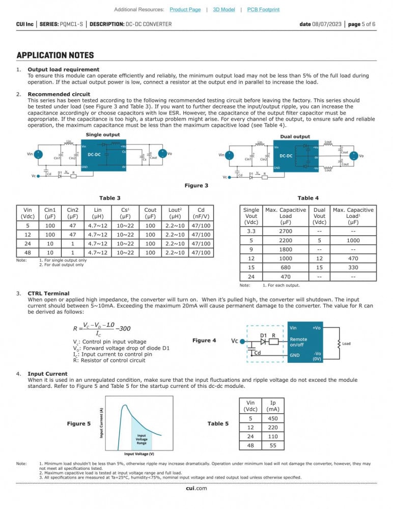 PQMC1-S datasheet page 5