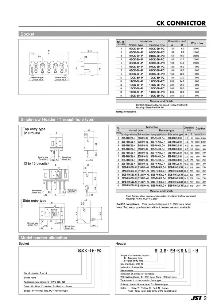 JST 02CK-6H-PC product document page 2