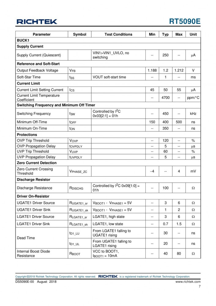 RT5090E technical document page 7