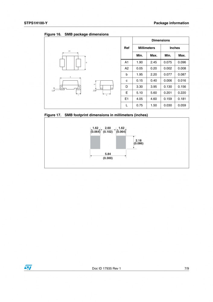 STPS1H100A datasheet page 7